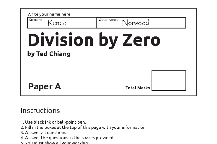 Division by Zero – Serene Chau